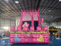 China 7x4x6M  Commercial Colorful Theme Inflatable Slides Outdoor Inflatable Playground Water Slide for sale