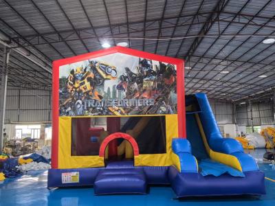 China 5x4m Transformersinflatable Jumping Bouncy Castles Inflatable Commercial Inflatable Bouncer With Slide for sale
