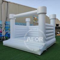 China White Bounce House Outdoor Inflatable Jump House Commercial Bouncy House for sale