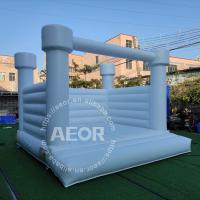 China White Bounce House Outdoor Inflatable Jump House Commercial Bouncy House for sale