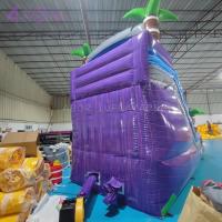 China Waterslide Commercial PVC Palm Tree Inflatable Water Slide For Kid Inflatable Slide With Pool for sale