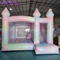 China Party Tie Dye Color Inflatable Bounce House Slide Tie Dye Bouncy Castle for sale