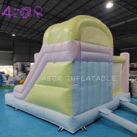 China Commercial Inflatable Rainbow Bounce House Party Rainbow Bouncy House Combo for sale