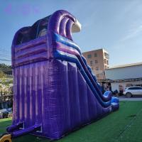 China Commercial Inflatable Kids Big Blow Up Waterslide Palm Tree Backyard Water Slide Combo With Pool for sale