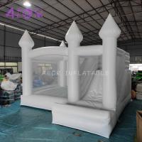China Backyard Inflatable White Bounce House Combo White Inflatable Castle With Slide for sale