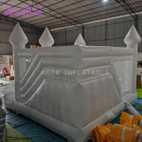 China Backyard Inflatable White Bounce House Combo White Inflatable Castle With Slide for sale