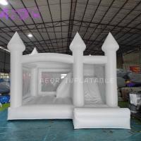 China Backyard Inflatable White Bounce House Combo White Inflatable Castle With Slide for sale