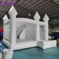 China Backyard Inflatable White Bounce House Combo White Inflatable Castle With Slide for sale