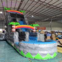 China Commercial Grade 8x3m Bounce House Blow Up China Backyard Moonwalk Inflatable Water Slide for sale