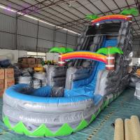 China Commercial Grade 8x3m Bounce House Blow Up China Backyard Moonwalk Inflatable Water Slide for sale