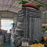 China Commercial Grade 8x3m Bounce House Blow Up China Backyard Moonwalk Inflatable Water Slide for sale
