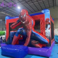 China Playground Spiderman Theme Bounce House Outdoor Children Inflatable Castle for sale