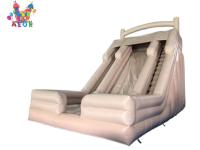 China Custom Inflatable Water Slide Climbing Slide With Pool For Kids Party Rental for sale