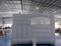 China Hot Sale White Bounce House Pastel Jumping Wedding Bounce Castle Balloons for sale