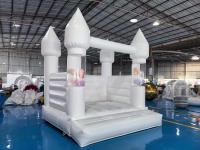 China Commercial PVC Rental Inflatable Jumper White Bouncy Castle 8x8 Bouncer For Sale for sale