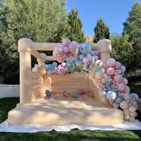 China Home Use 10ft Kids Party Moon Walk Mini White Bounce House  Jumping Castle for sale