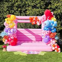 China Home Use 10ft Kids Party Moon Walk Mini White Bounce House  Jumping Castle for sale