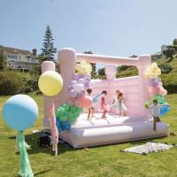 China Home Use 10ft Kids Party Moon Walk Mini White Bounce House  Jumping Castle for sale