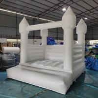 China Mini Size 8*8ft Inflatable White Jumping Bounce House For Wedding Birthdays Party for sale