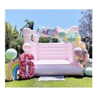 China 13x13 Hot sale commercial PVC blow up white inflatable bounce house jumping castle for kids wedding bouncer for sale