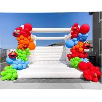 China 13x13 Hot sale commercial PVC blow up white inflatable bounce house jumping castle for kids wedding bouncer for sale