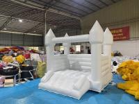 China Inflatable Jumping Castle Commercial White Bounce House For Wedding jumping castle for sale