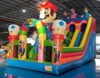China Kids Ondoor Inflatable Amusement Theme Park With Obstacle Courses Inflatable Playground Fun City for sale