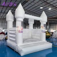China 10ft Kids Party Bouncer Inflatable White Wedding Bouncy Castle Inflatable Mini Bounce House for sale