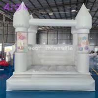China 10ft Kids Party Bouncer Inflatable White Wedding Bouncy Castle Inflatable Mini Bounce House for sale