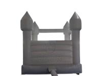 China Inflatable White Bounce House Bouncy Jump Castle With Air Blower For Kids All Ages Birthday Party Wedding for sale