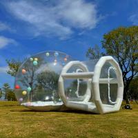 China Inflatable clear dome New design bubble hotel camping inflatable bubble tent bubble house inflatable for sale