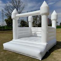 China PVC Jumping Castle Inflatable Bounce House White Wedding Bouncy Castle Inflatable For Kids for sale
