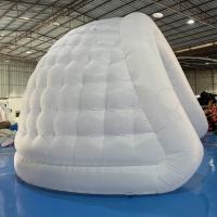 China High Quality Large White Inflatable Round Tent Portable Inflatable Air Dome Tent for sale