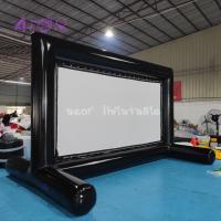 China Outdoor Projection Inflatable Airtight Projector Screen Inflatable Movie Screen for sale