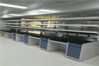 China Custom Made Island Bench  Lab Furnitures With Sink Unit For  Chemical  Lab Furniture for sale