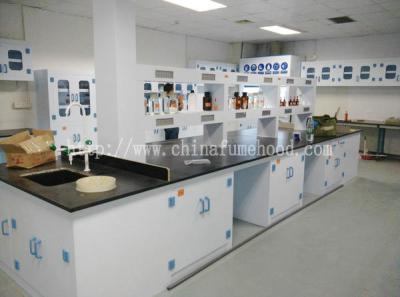 China Floor Mounted PP Lab Island Table for sale