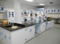 China Floor Mounted Chemistry Lab Cabinets Ploypropylene Island Table Workbenches for sale