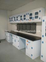 China 8mm Worktop Chemistry Lab Furniture , PP Material Island Table For Laboratory for sale