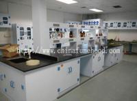 China 8mm Worktop Chemistry Lab Furniture , PP Material Island Table For Laboratory for sale