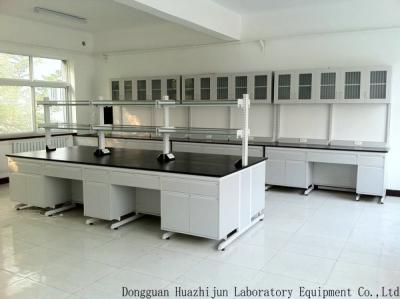 China Physicochemical Wood Lab Furniture , 12.7mm Board Science Lab Island Table for sale