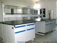 China Acid Resistant Wood Lab Furniture Aluminum Alloy Handle 12.7mm Solid Bench Top for sale