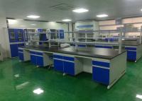 China Steel / Wood Frame School Lab Furniture Workbench Equipment With Silent Sliding Rail for sale