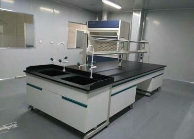 China Acid / Alkali Resistant Wood Lab Furniture Phenolic / Epoxy Resin Work Top for sale