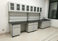 China Wooden Lab Bench Furniture Customized Size With Anti Corrosion Handles for sale