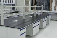 China Steel And Wood Chemistry Lab Bench Furniture 12.7mm Black Phenolic Resin Top for sale