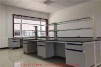 China 3000 MM Greyh Length Chemistry Lab Furniture / Pharmaceutical Lab Bench Table for sale