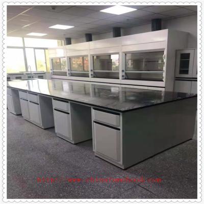 China Fireproof Laboratory Workbench Furniture / Chemical Resistant Lab Tables for sale