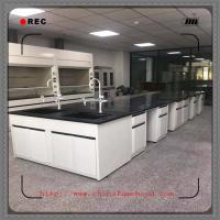 China Heavy Chemical Laboratory Furniture  / Lab Tables Work Benches With Faucet for sale