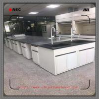 China Heavy Chemical Laboratory Furniture  / Lab Tables Work Benches With Faucet for sale