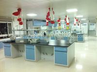China Cleanroom Modular Lab Benches 12.7mm Alkali Resist Countertops Cold Rolled Steel Frames for sale